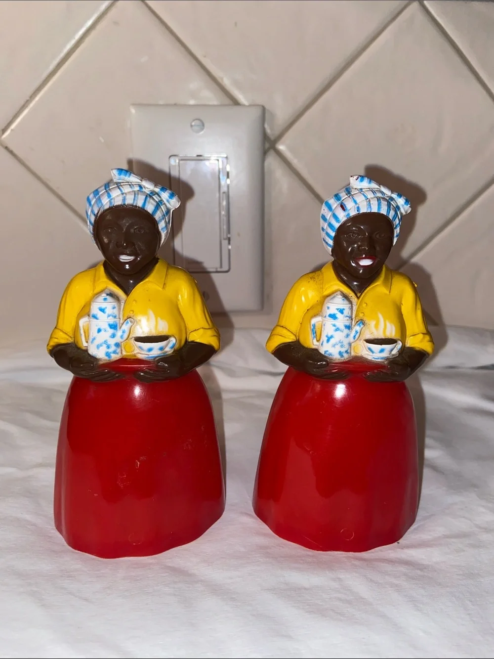 F&F | Dining | Rare Vintage Black Americana Salt Pepper Shakers Ff ...